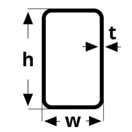 RHS Box Section 80mm x 40mm x 3mm